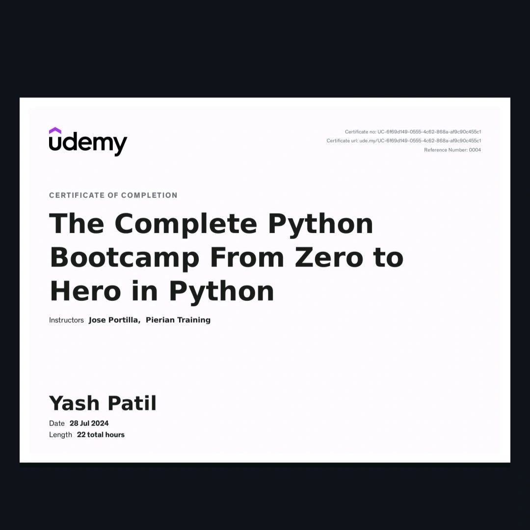 Yash Patil on LinkedIn: #python #programming #learning #datascience # ... Yash Patil on LinkedIn: #python #programming #learning #datascience # ...