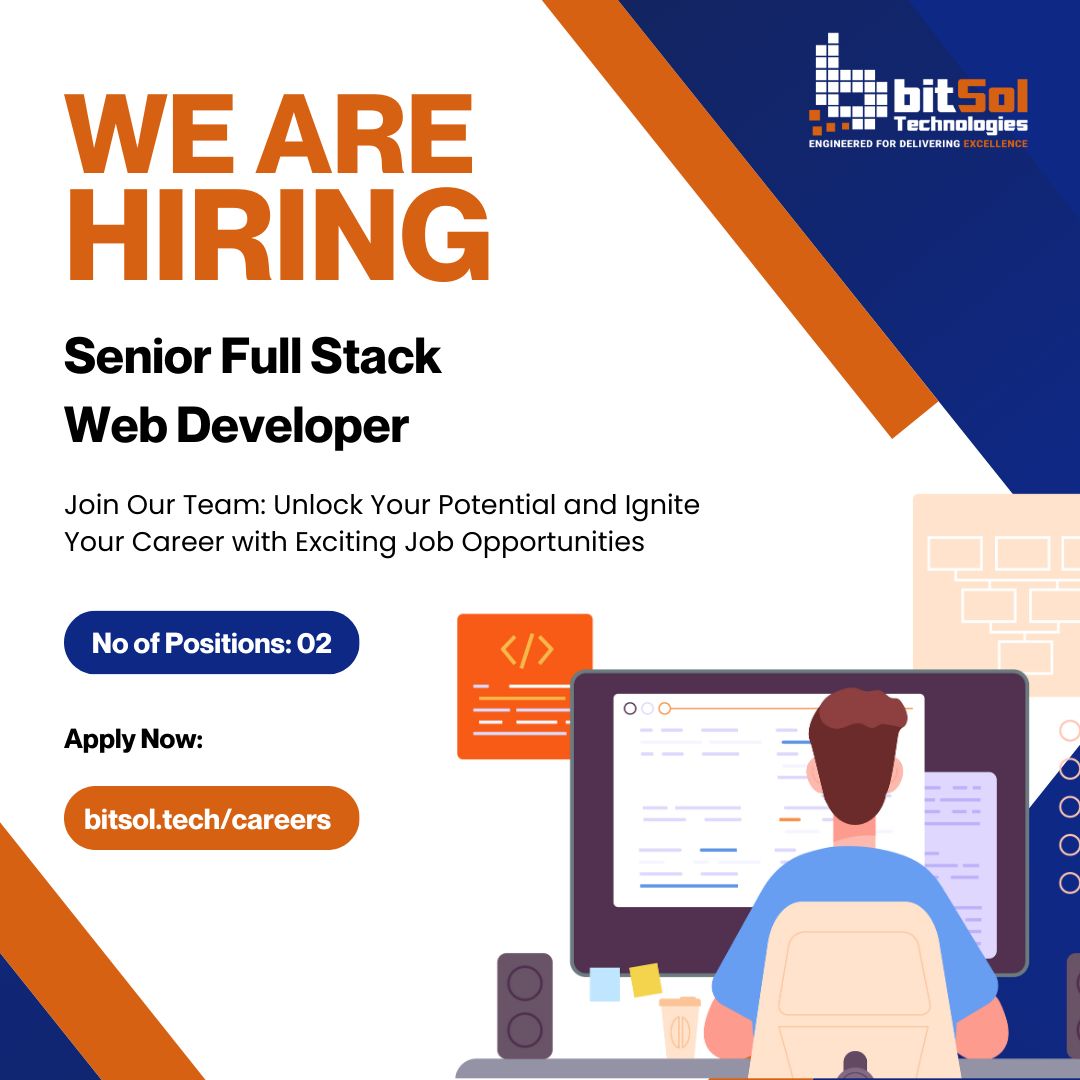 Muhammad Zeshan Tahir on LinkedIn: Career - Bitsol Technologies Muhammad Zeshan Tahir on LinkedIn: Career - Bitsol Technologies