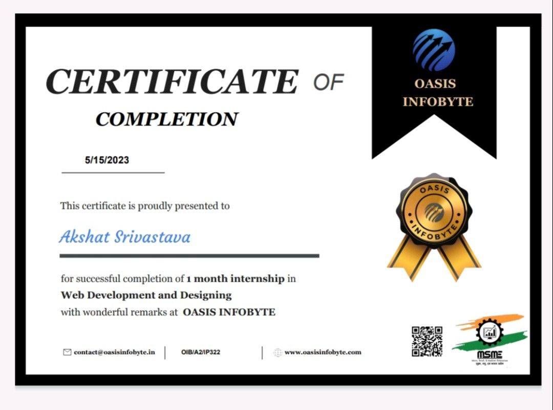 Akshat Srivastava on LinkedIn: #html #webdevelopment #css #internship # ... Akshat Srivastava on LinkedIn: #html #webdevelopment #css #internship # ...