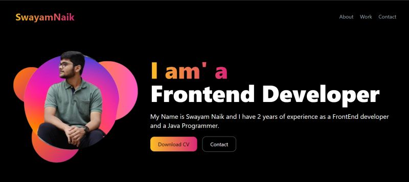 Swayam Naik on LinkedIn: #reactjs #tailwindcss #netlify Swayam Naik on LinkedIn: #reactjs #tailwindcss #netlify