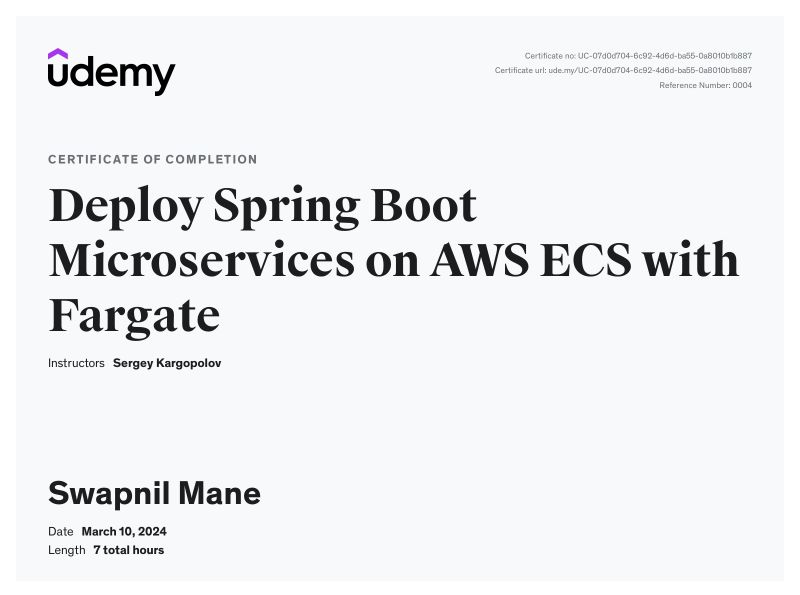Swapnil Mane on LinkedIn: #aws #ecs #fargate #awscloud #ec2 #java # ... Swapnil Mane on LinkedIn: #aws #ecs #fargate #awscloud #ec2 #java # ...