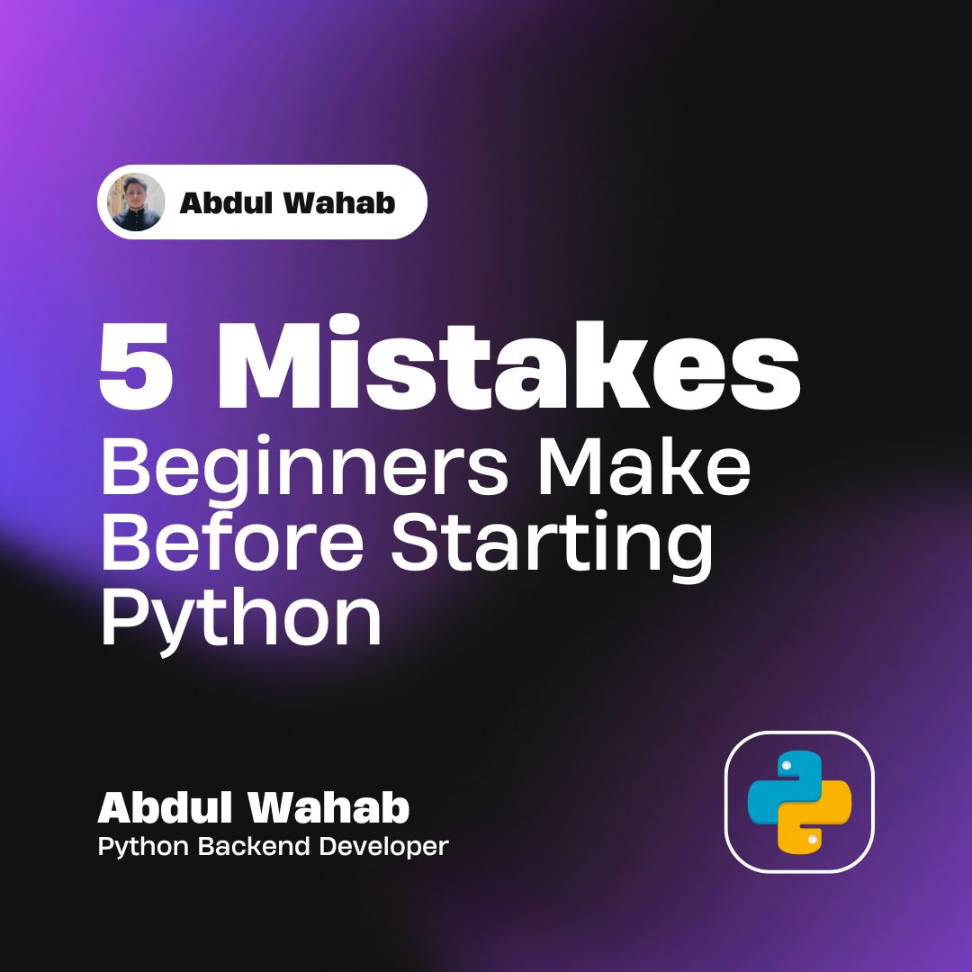 Abdul Wahab on LinkedIn: #python #programming #beginners #codingtips Abdul Wahab on LinkedIn: #python #programming #beginners #codingtips