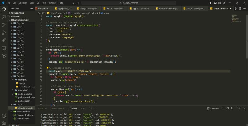 Praveen Pandey on LinkedIn: #nodejs #mysql #databaseconnections # ... Praveen Pandey on LinkedIn: #nodejs #mysql #databaseconnections # ...