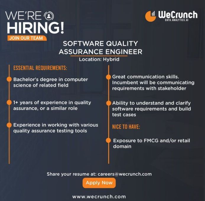 QA Jobs in Lahore on LinkedIn: #sqa #qa QA Jobs in Lahore on LinkedIn: #sqa #qa