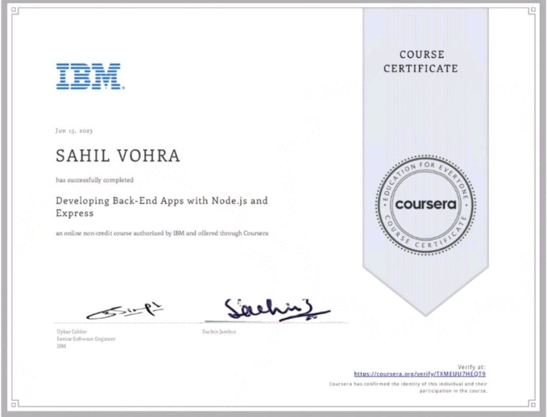 Sahil Vohra on LinkedIn: #nodejs #express #backenddevelopment # ... Sahil Vohra on LinkedIn: #nodejs #express #backenddevelopment # ...