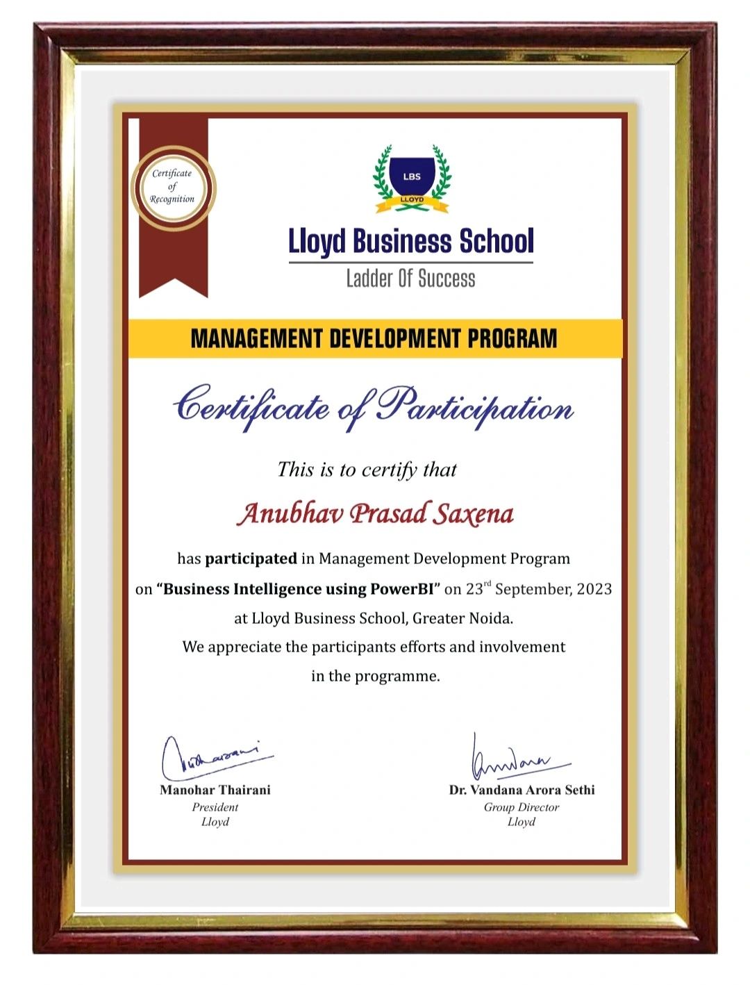 Completed Mohit Agrawal Sir's session on business intelligence ... Completed Mohit Agrawal Sir's session on business intelligence ...