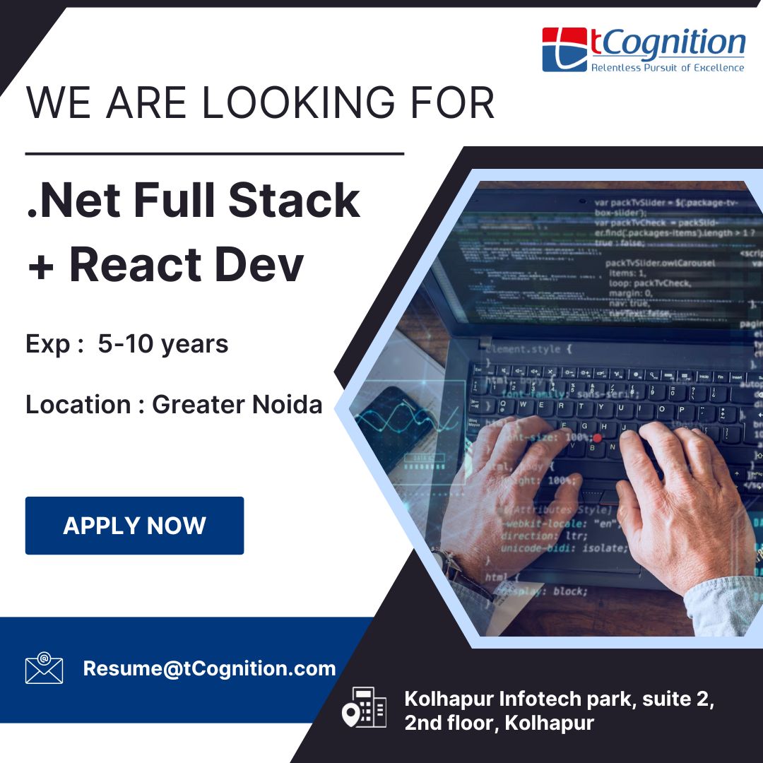 tCognition on LinkedIn: #dotnet #dotnetcore #csharp #reactjs # ... tCognition on LinkedIn: #dotnet #dotnetcore #csharp #reactjs # ...