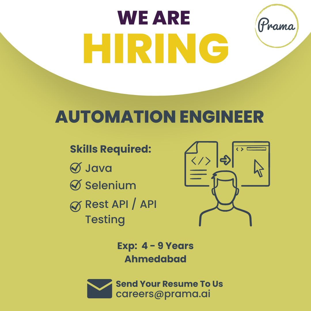 Rohini Raval on LinkedIn: #hiring #automationengineers #selenium #java ... Rohini Raval on LinkedIn: #hiring #automationengineers #selenium #java ...