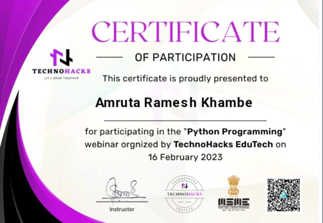 Amruta Khambe on LinkedIn: #webinar #share #pythonprogramming Amruta Khambe on LinkedIn: #webinar #share #pythonprogramming