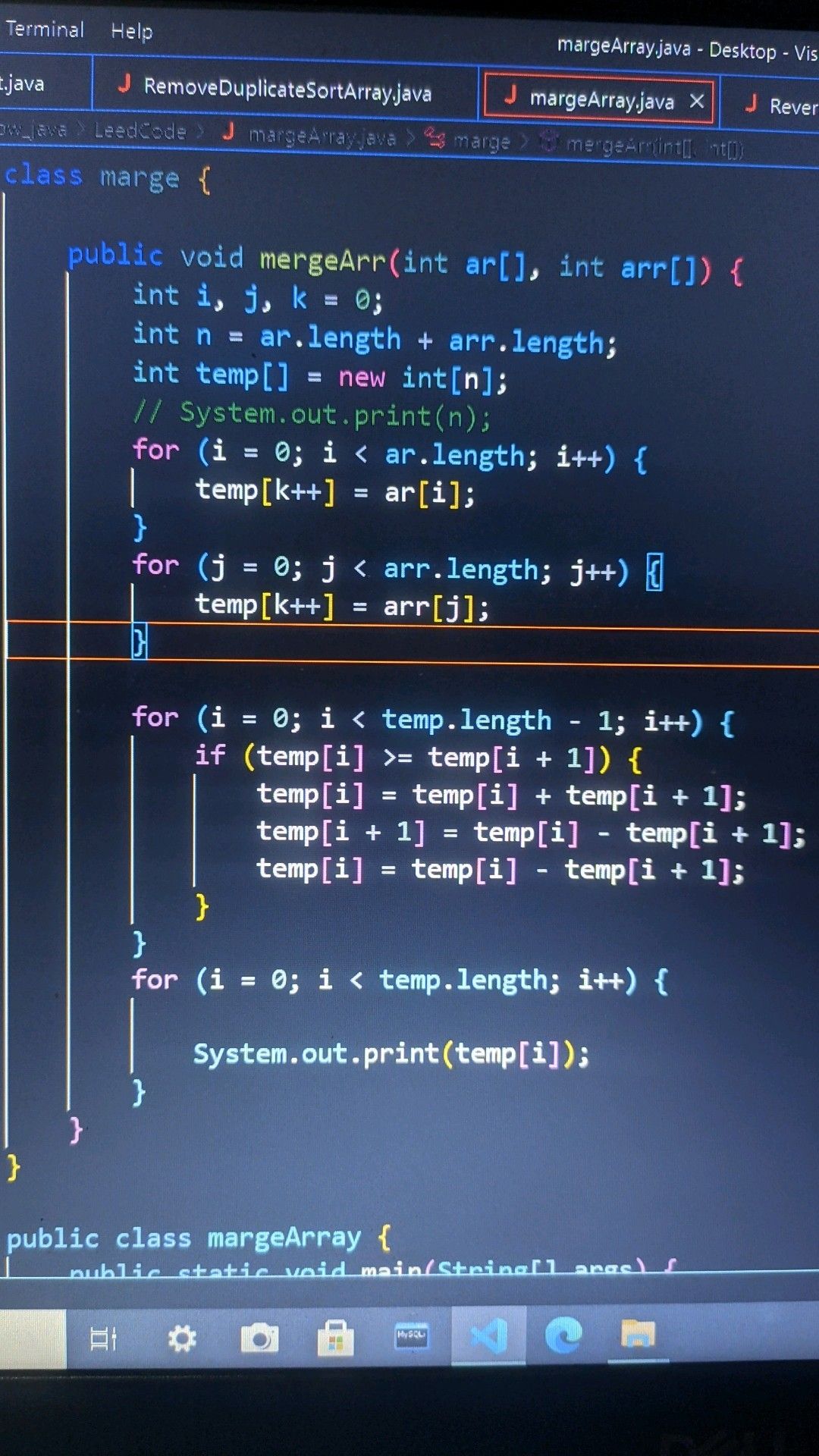 Md Seraj Alam _ on LinkedIn: Merge two integer array without using any ... Md Seraj Alam _ on LinkedIn: Merge two integer array without using any ...