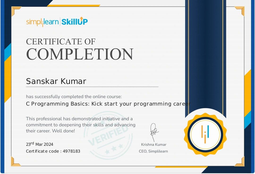 Sanskar Kumar on LinkedIn: #cprogramming #softwaredevelopment # ... Sanskar Kumar on LinkedIn: #cprogramming #softwaredevelopment # ...