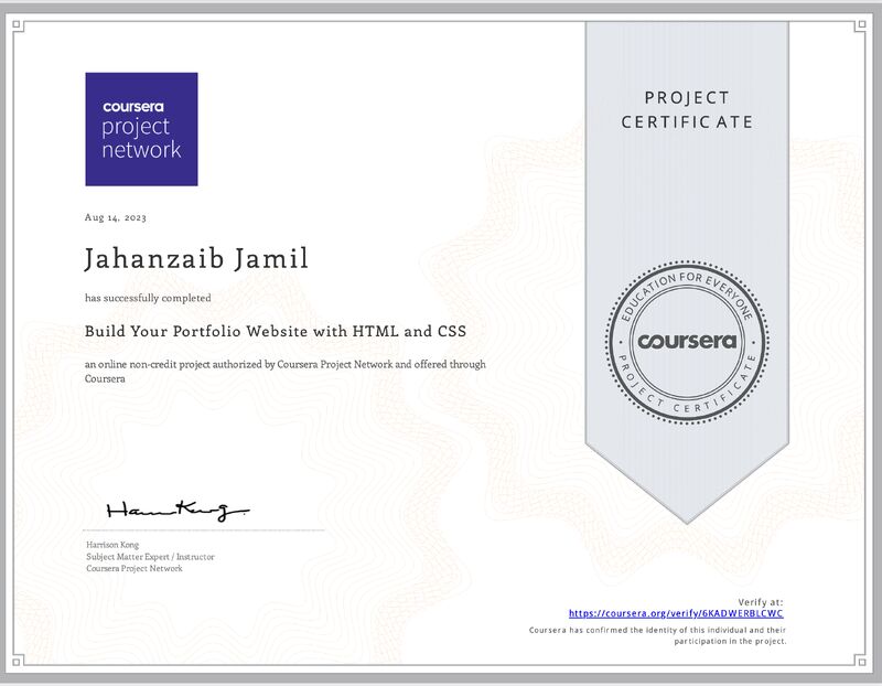 Jahanzaib Jamil on LinkedIn: Completed a portfolio Website with HTML ... Jahanzaib Jamil on LinkedIn: Completed a portfolio Website with HTML ...