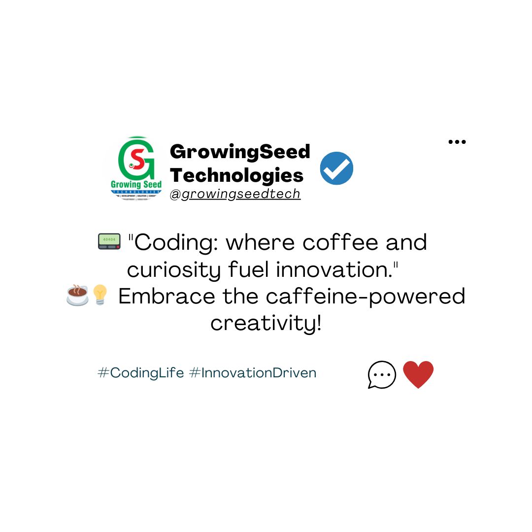 GrowingSeed Technologies on LinkedIn: #programming #coding #developer # ... GrowingSeed Technologies on LinkedIn: #programming #coding #developer # ...