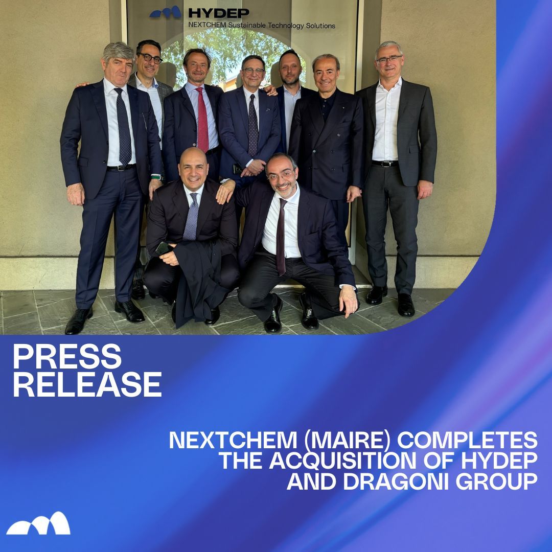 Met T&S on LinkedIn: NEXTCHEM (MAIRE) completes the acquisition of ... Met T&S on LinkedIn: NEXTCHEM (MAIRE) completes the acquisition of ...