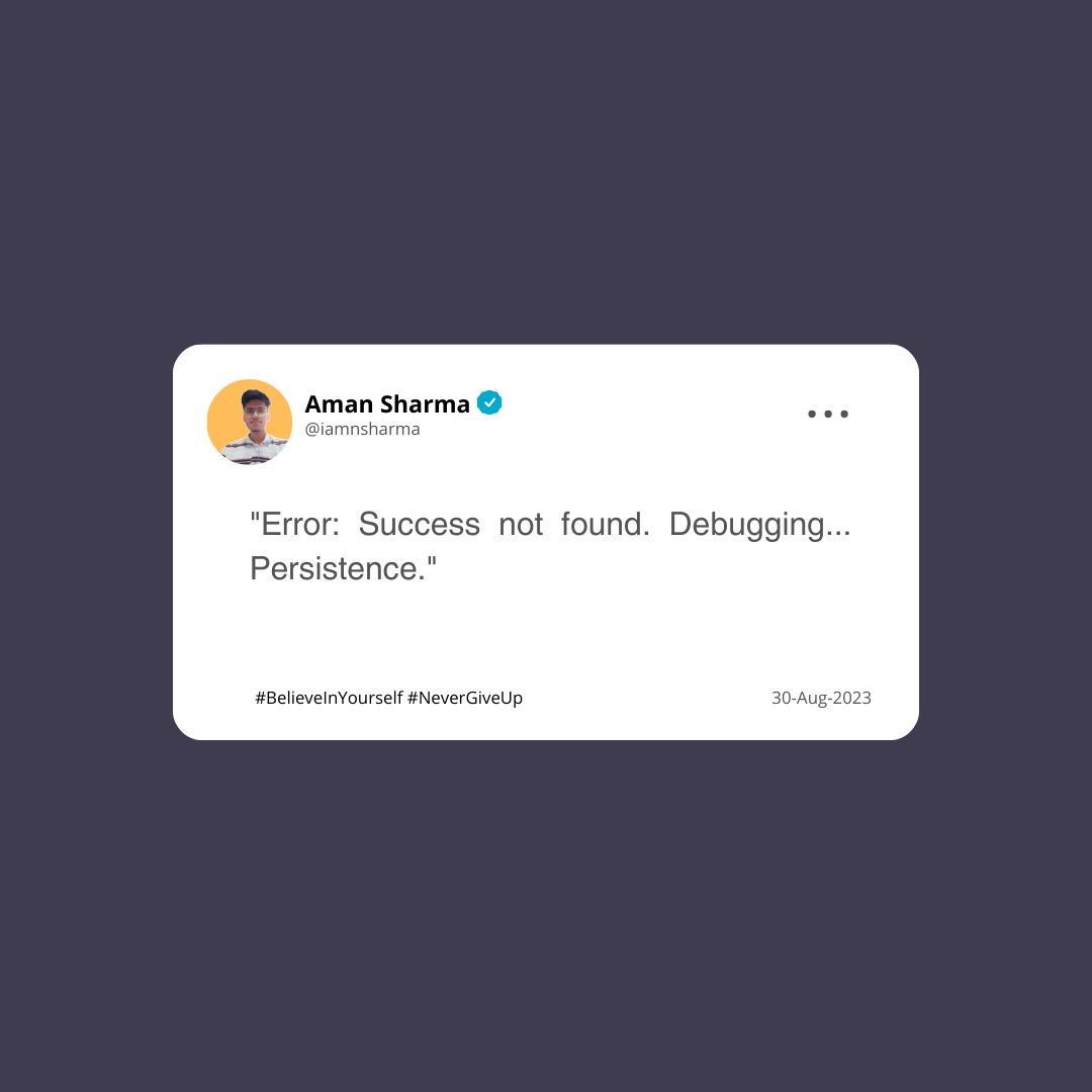Aman Sharma on LinkedIn: #programming #softwaredevelopment #codinglife ... Aman Sharma on LinkedIn: #programming #softwaredevelopment #codinglife ...