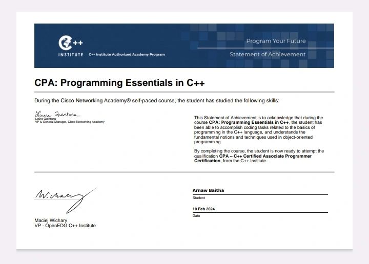 Arnaw Baitha on LinkedIn: Completed a course Arnaw Baitha on LinkedIn: Completed a course