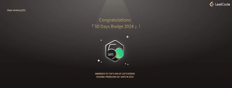 Naincy Sahu on LinkedIn: #leetcode #codingchallenge #achievementunlocked Naincy Sahu on LinkedIn: #leetcode #codingchallenge #achievementunlocked