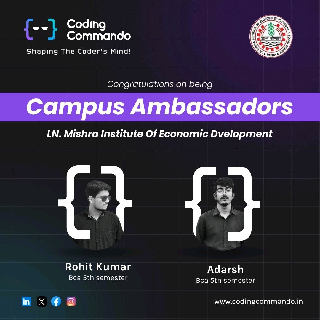 Coding Commando on LinkedIn: #codingcommando #ambassador # ... Coding Commando on LinkedIn: #codingcommando #ambassador # ...