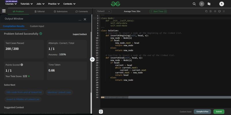 PrudhviRaj Chowhan .K on LinkedIn: DAY-25: today I solved--Linked List ... PrudhviRaj Chowhan .K on LinkedIn: DAY-25: today I solved--Linked List ...