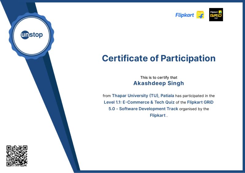 Akash Singh on LinkedIn: #flipkart #grid5 #softwaredevelopment Akash Singh on LinkedIn: #flipkart #grid5 #softwaredevelopment