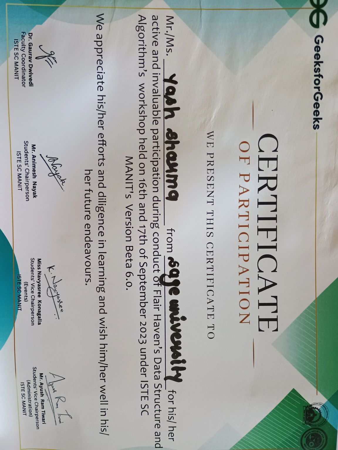 Yash Sharma on LinkedIn: #datastructures #algorithms #workshop #iste # ... Yash Sharma on LinkedIn: #datastructures #algorithms #workshop #iste # ...