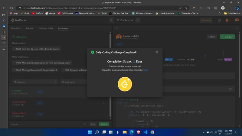 Gourav Chalotra on LinkedIn: #60daysofcodechallenge #leetcode ... Gourav Chalotra on LinkedIn: #60daysofcodechallenge #leetcode ...