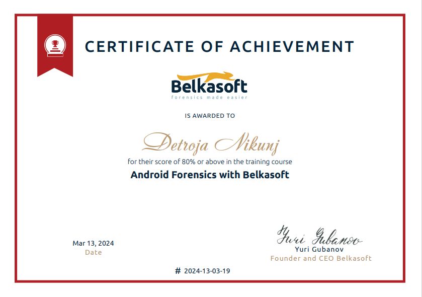 NIKUNJ KUMAR DETROJA on LinkedIn: #digitalforensics #belkasoft # ... NIKUNJ KUMAR DETROJA on LinkedIn: #digitalforensics #belkasoft # ...