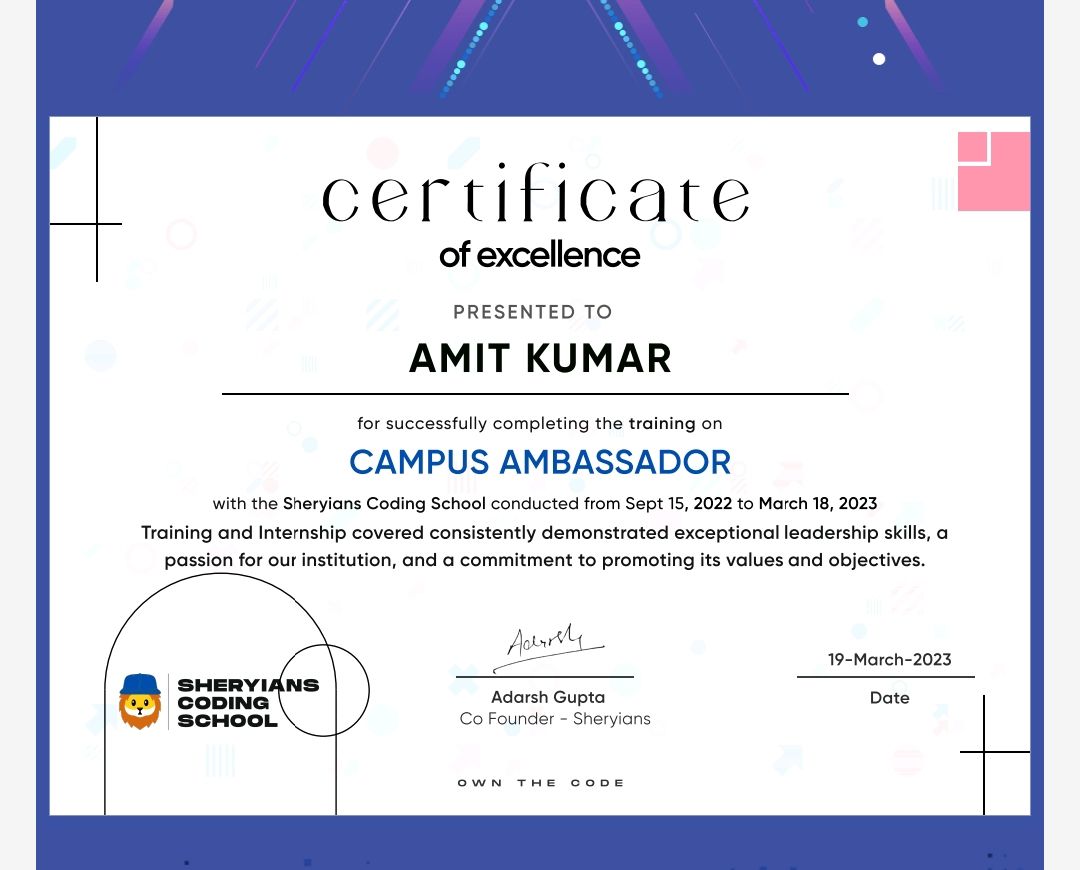 Amit Kumar on LinkedIn: #certificate #connections #skill #knowledge # ... Amit Kumar on LinkedIn: #certificate #connections #skill #knowledge # ...