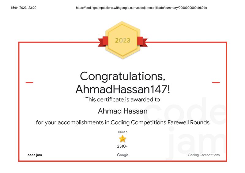 Ahmad Hassan on LinkedIn: #icodeguru #google #icodeguru #googlecodejam ... Ahmad Hassan on LinkedIn: #icodeguru #google #icodeguru #googlecodejam ...
