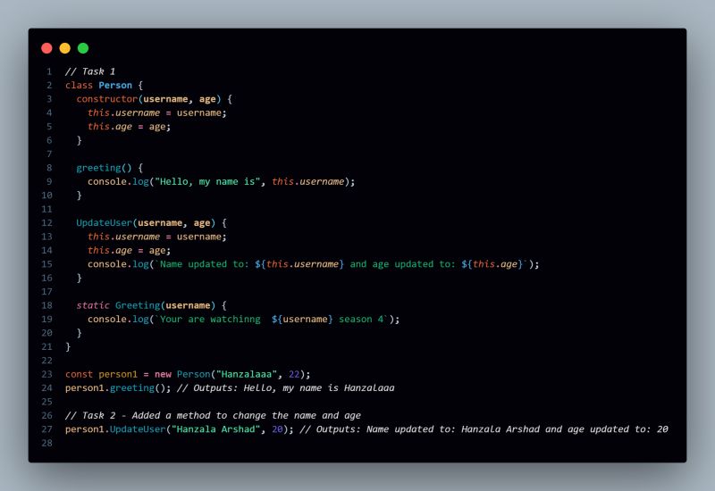 Hanzala Arshad on LinkedIn: #javascript #classes #oop #prototype # ... Hanzala Arshad on LinkedIn: #javascript #classes #oop #prototype # ...