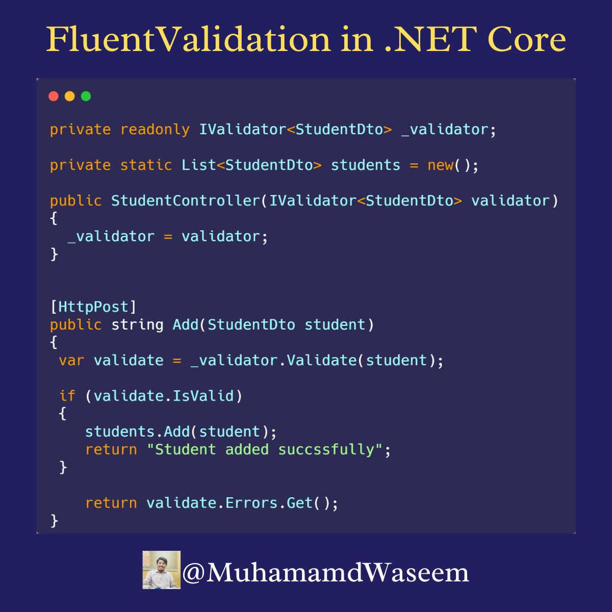 Vhuhwavho Nevhuloro on LinkedIn: ASP. Net Core Validations Vhuhwavho Nevhuloro on LinkedIn: ASP. Net Core Validations