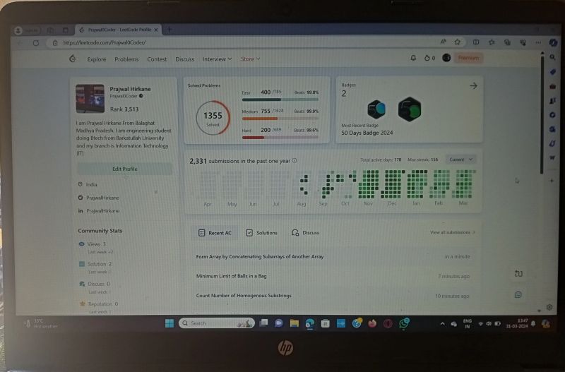 Prajwal Hirkane on LinkedIn: #365daychallenge #leetcode #dailycoding # ... Prajwal Hirkane on LinkedIn: #365daychallenge #leetcode #dailycoding # ...