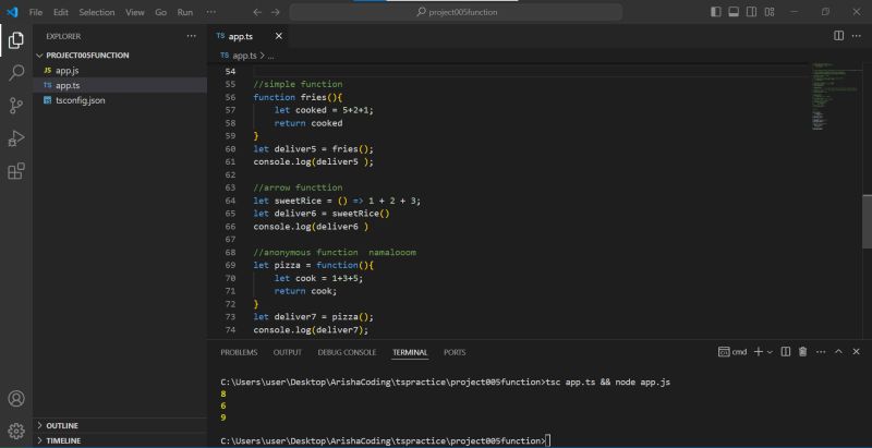 Day 2 of #100DaysOfTypeScript Challenge: Functions in typescript ... Day 2 of #100DaysOfTypeScript Challenge: Functions in typescript ...
