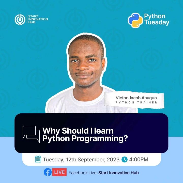 Start Innovation Hub Nigeria on LinkedIn: #pythontuesday # ... Start Innovation Hub Nigeria on LinkedIn: #pythontuesday # ...