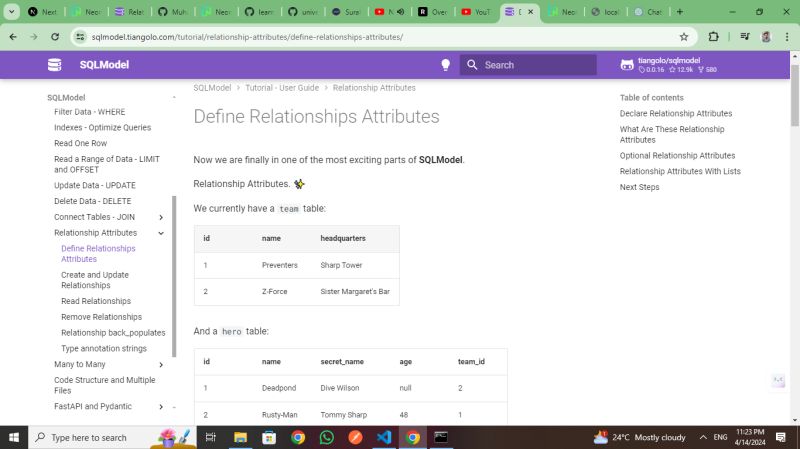 Muhammad Ahsaan Abbasi on LinkedIn: #sqlmodel #relationships # ... Muhammad Ahsaan Abbasi on LinkedIn: #sqlmodel #relationships # ...