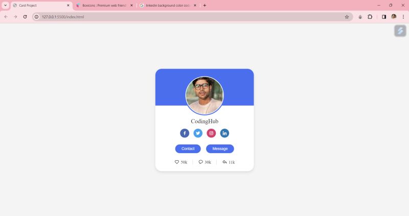Tabrez Rabbani on LinkedIn: Responsive Profile card using HTML & CSS Tabrez Rabbani on LinkedIn: Responsive Profile card using HTML & CSS