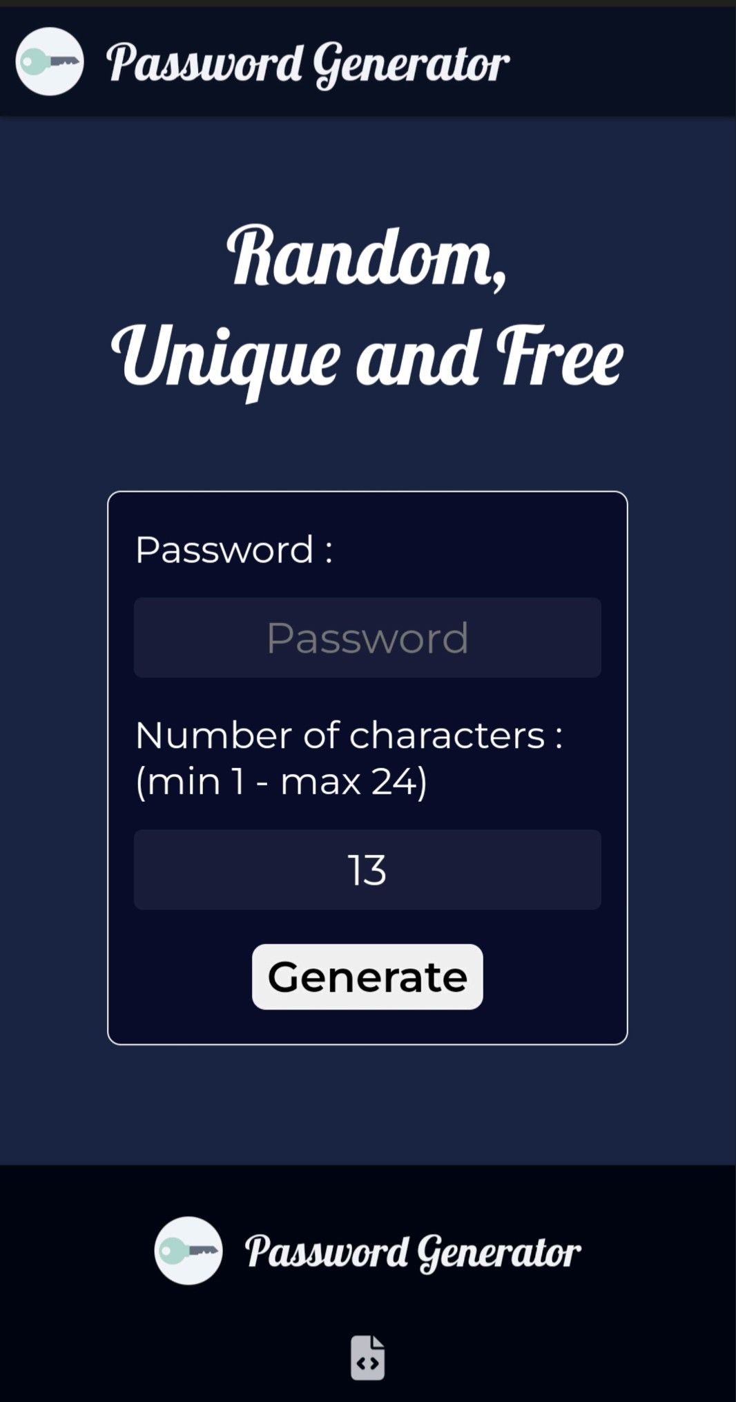 Mirica Dragos on LinkedIn: Random Password Generator with React, still ... Mirica Dragos on LinkedIn: Random Password Generator with React, still ...