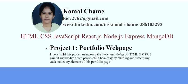 Komal Chame on LinkedIn: #webdevelopment #html #css #portfolio # ... Komal Chame on LinkedIn: #webdevelopment #html #css #portfolio # ...