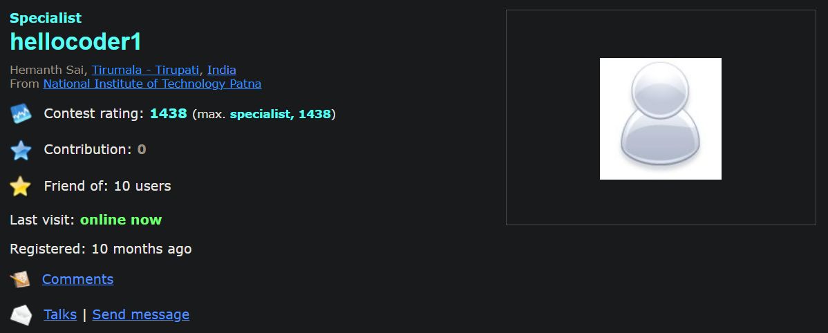 hemanth sai gubala on LinkedIn: #specialist #codeforces #cp # ... hemanth sai gubala on LinkedIn: #specialist #codeforces #cp # ...