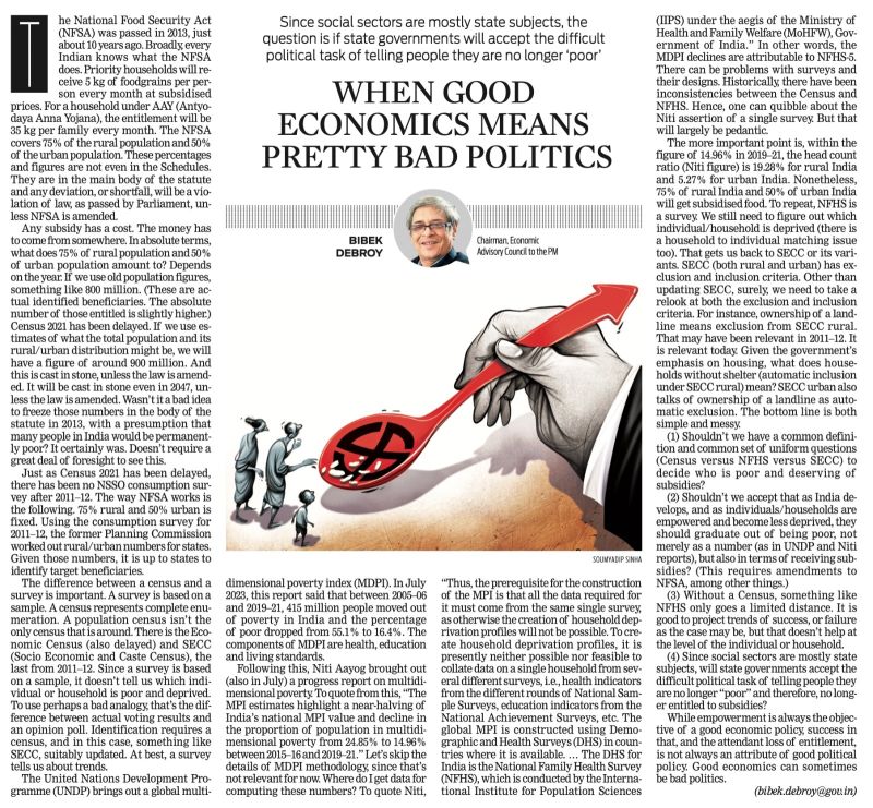 Bibek Debroy on LinkedIn: Today's New Indian Express and Morning Standard. Bibek Debroy on LinkedIn: Today's New Indian Express and Morning Standard.