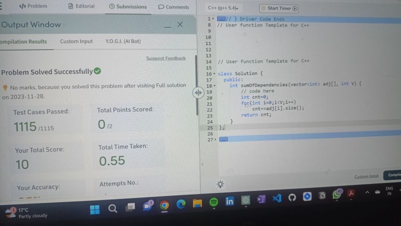 Kampit Ojha on LinkedIn: leetcode & geeksforgeeks POTD Kampit Ojha on LinkedIn: leetcode & geeksforgeeks POTD