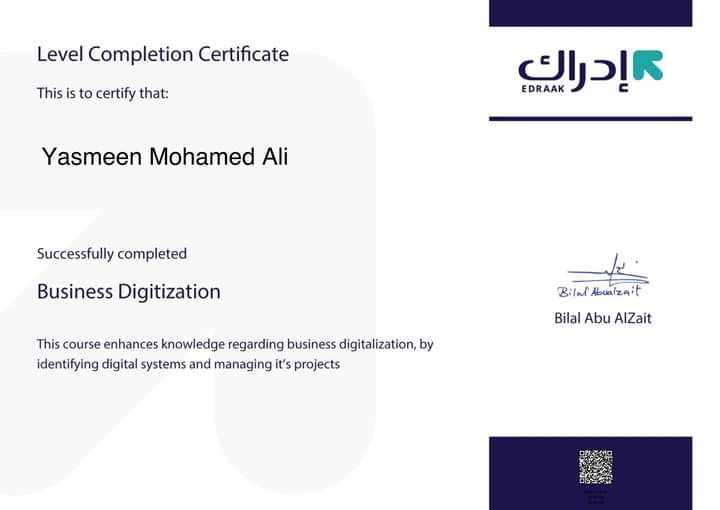 Yasmeen Mohamed Ali Mohamed on LinkedIn: 👏💯 Yasmeen Mohamed Ali Mohamed on LinkedIn: 👏💯