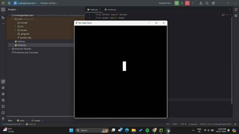 Paras Chinchalkar on LinkedIn: #python #programming #coding #snakegame ... Paras Chinchalkar on LinkedIn: #python #programming #coding #snakegame ...