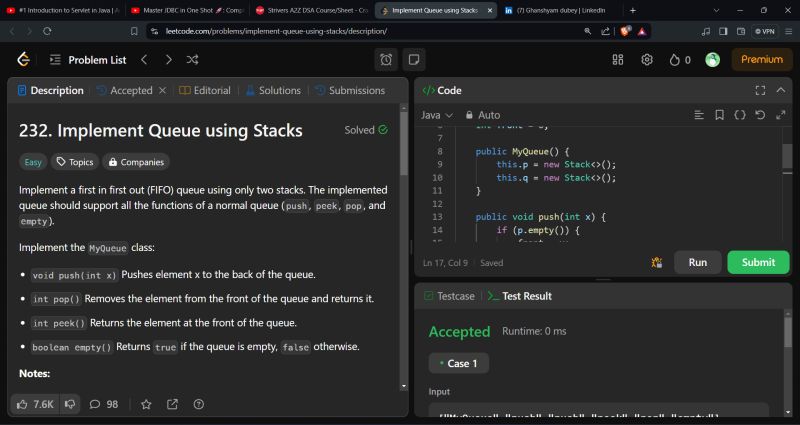 Ghanshyam dubey on LinkedIn: #100daysofcodingchallenge #coding #dsa # ... Ghanshyam dubey on LinkedIn: #100daysofcodingchallenge #coding #dsa # ...