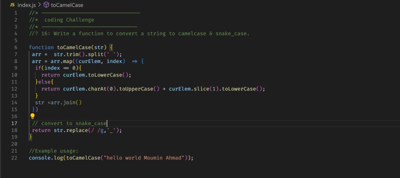 Moumin Ahmad- on LinkedIn: #100daysofcode #javascript #codingchallenge Moumin Ahmad- on LinkedIn: #100daysofcode #javascript #codingchallenge