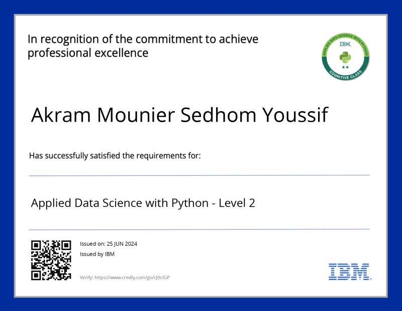 Akram Mounier on LinkedIn: #ibm #python #ibm #datascience #dataanalysis ... Akram Mounier on LinkedIn: #ibm #python #ibm #datascience #dataanalysis ...
