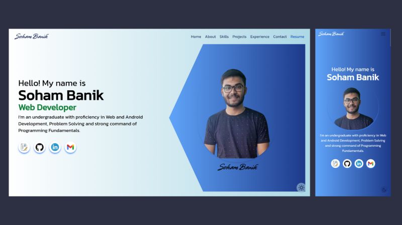 Soham Banik on LinkedIn: #portfoliowebsite #learning #reactjs Soham Banik on LinkedIn: #portfoliowebsite #learning #reactjs