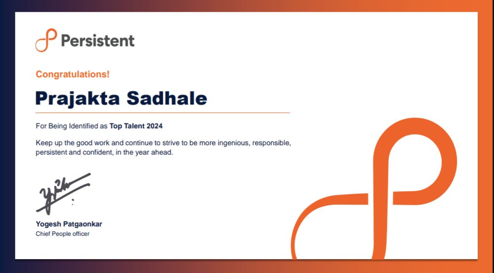 Prajakta Sadhale on LinkedIn: #persistent Prajakta Sadhale on LinkedIn: #persistent