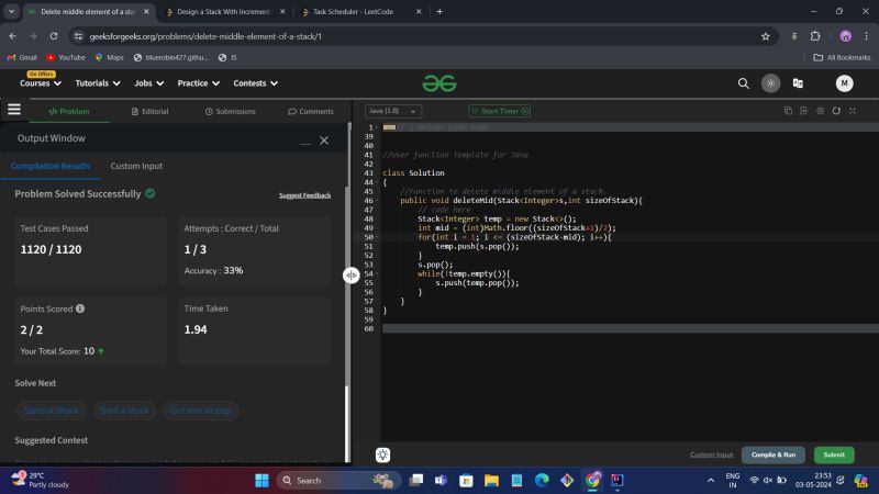 Mayank Chandratre on LinkedIn: 🚀 Day 109 of my DSA Learning Journey! 📚 ... Mayank Chandratre on LinkedIn: 🚀 Day 109 of my DSA Learning Journey! 📚 ...