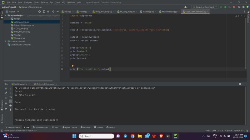 Devansh Tiwari on LinkedIn: Storing the output of a command in a ... Devansh Tiwari on LinkedIn: Storing the output of a command in a ...